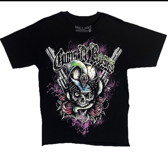 Guns N Roses | Tops | Guns N Roses Vneck Cut Up Band Tee Official Rare ...